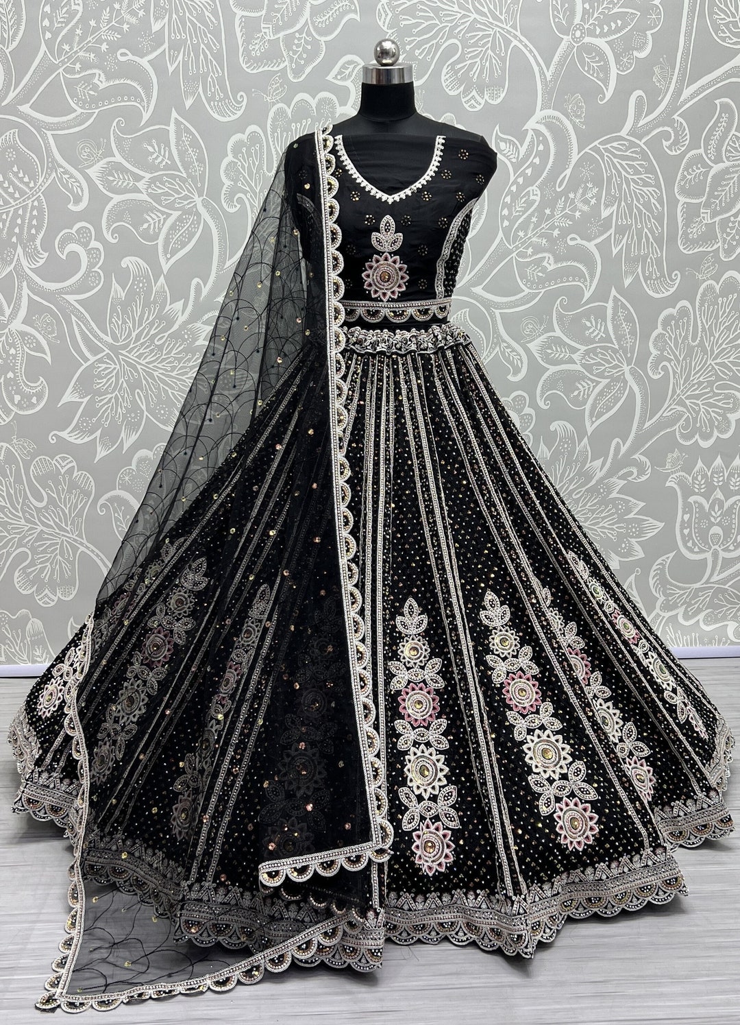 Wedding Reception Wear Heavy Net Lehenga Choli With Fancy - Etsy