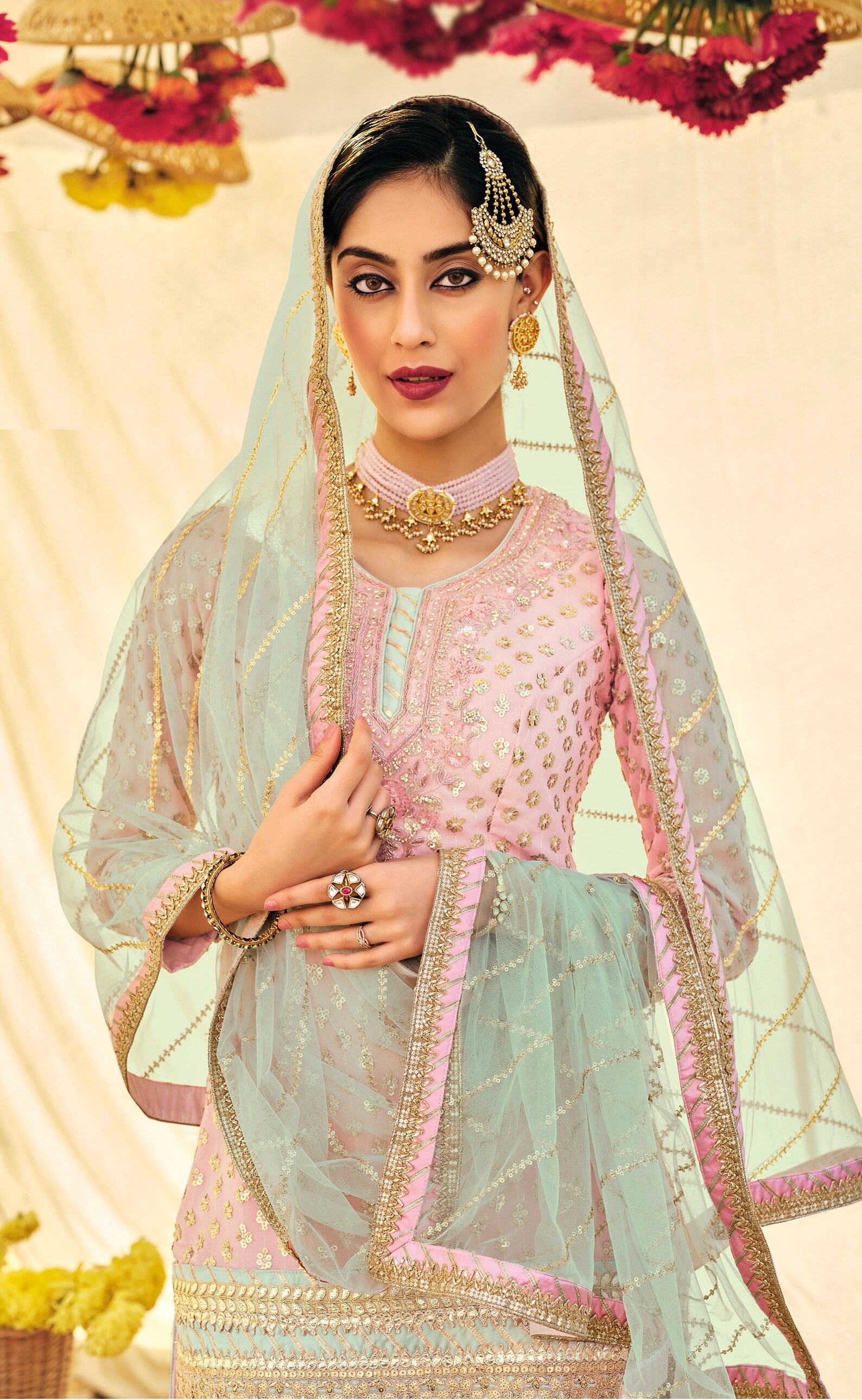 Faux Gorgeous Designer Straight Shalwar Kameez Sharara Palazzo - Etsy