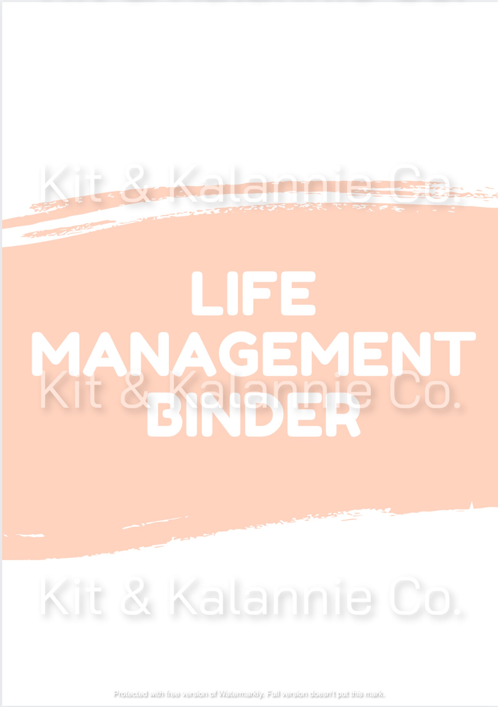 Life Management Binder, Family Information, Emergency Binder, Important ...