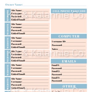 Life Management Binder, Family Information, Emergency Binder, Important ...