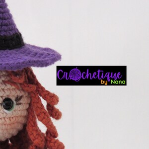 Cute Halloween Witch With Broom and Cauldron Crochet Pattern - Patrón ...