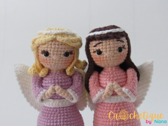 Small Girl Christmas Guardian Angel Crochet Pattern Pequeño - Etsy