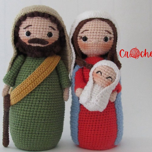Nativity Set Holy Christmas Crochet Pattern virgin Mary | Etsy