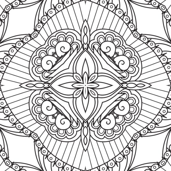 Adult Coloring Pages C - Etsy