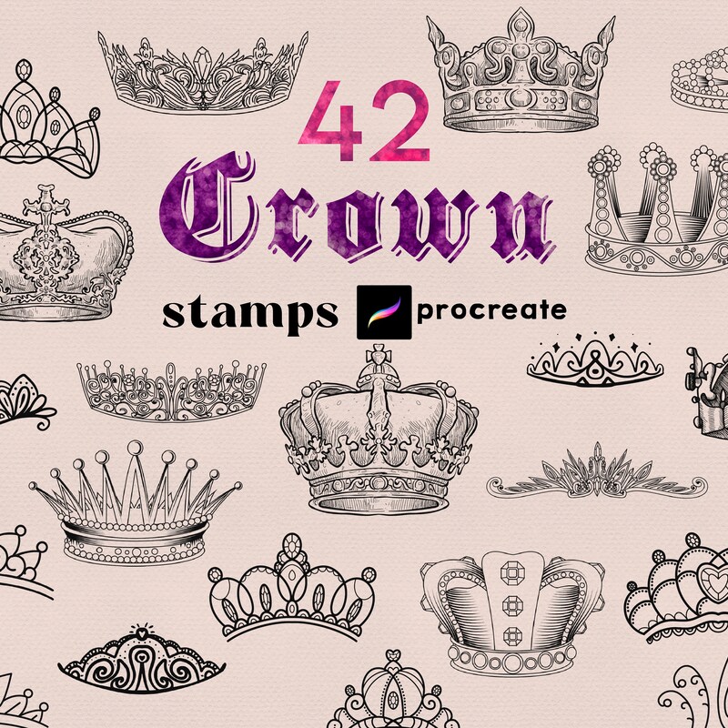 Crown Stamp - Etsy