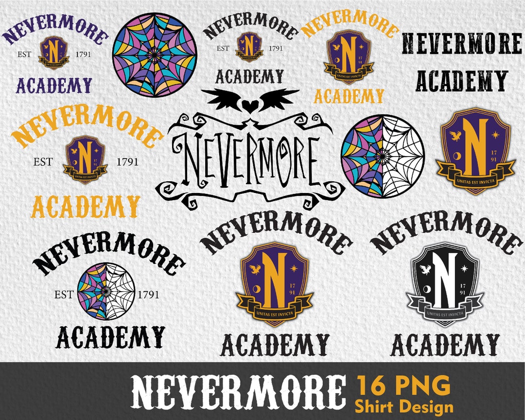 Nevermore PNG Mercredi PNG Nevermore Academy Shirt Design Nevermore ...