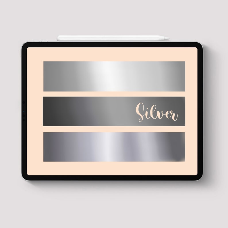 Procreate Palette Metallic Color Swatch Full Set Gold Rose | Etsy