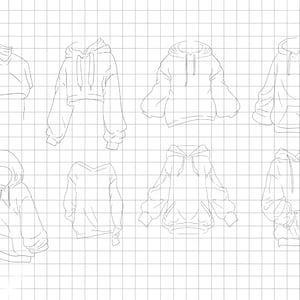 Procreate Clothes Stamps Brushes 55 Anime Clothes Tops Procreate Anime ...