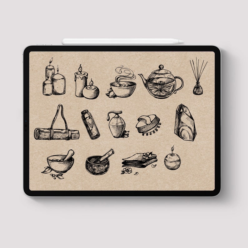 Procreate 68 Hindu Stamps Tattoo Brush Traditional Gods - Etsy