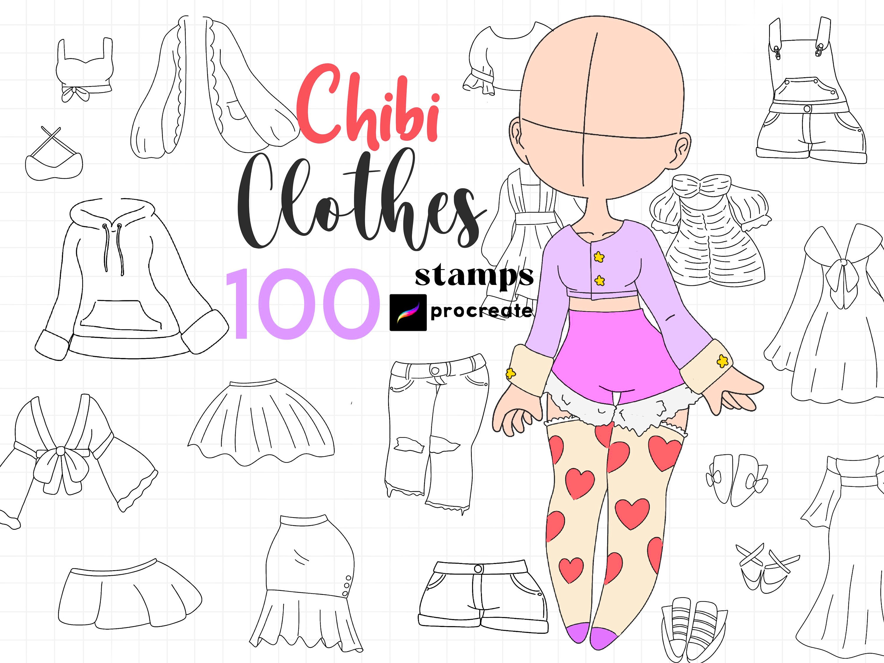 How To Draw Chibi Clothes Step By Step