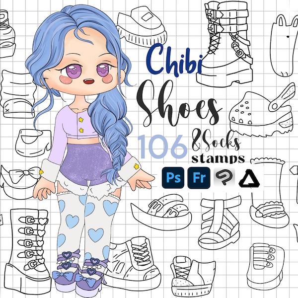 Anime Shoe Stamp - Etsy