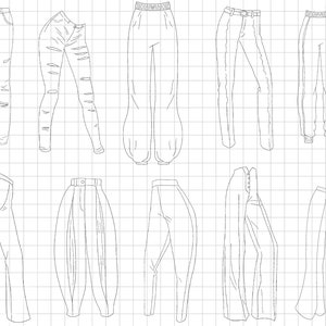 Procreate Clothes Stamps Brushes 288 Anime Clothing Procreate Dress ...