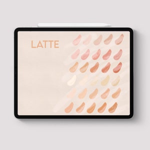 Procreate Palette Skin Tones Procreate Color Swatch Portrait Realistic ...