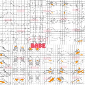 Procreate Clothes Stamps 1400 Procreate Anime Clothing Procreate Dress ...