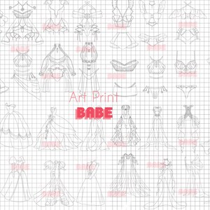 Procreate Clothes Stamps 1400 Procreate Anime Clothing Procreate Dress ...