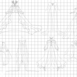 Procreate Fantasy Dress Stamps 25 Anime Dress Brushes Elf Dress Maker ...