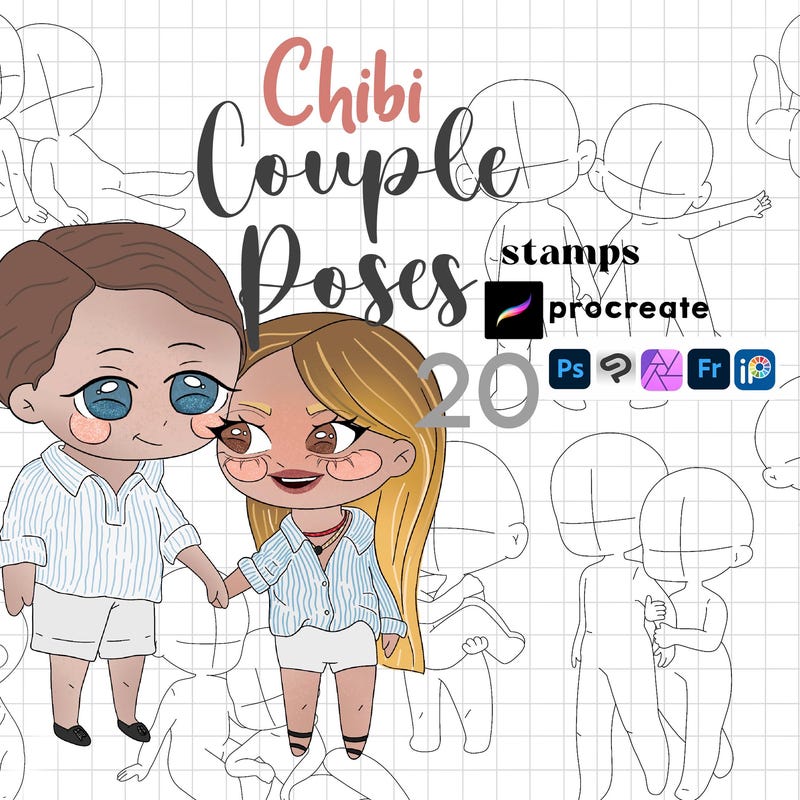 Chibi Couple Base - Etsy