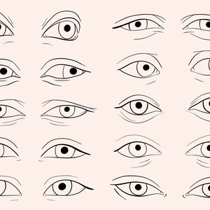 Procreate Eyes Stamp Portrait Eye Guides 50 Procreate Portrait Brushes ...
