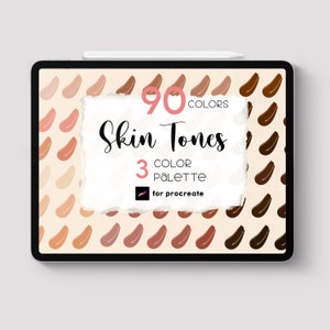 Procreate Palette Skin Tones Procreate Color Swatch Portrait Realistic ...
