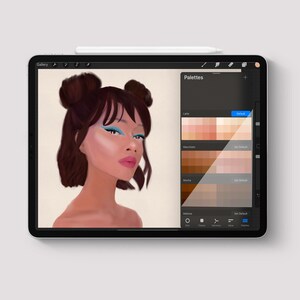Procreate Palette Skin Tones Procreate Color Swatch Portrait Realistic ...