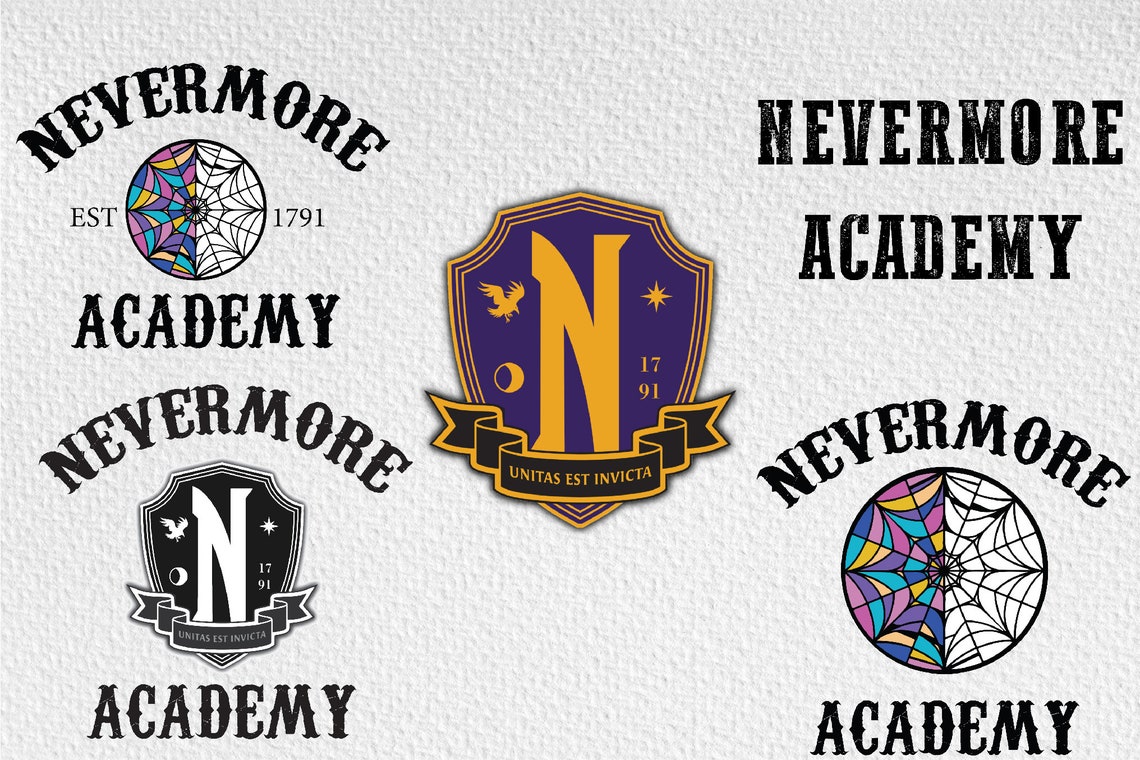 Nevermore PNG Wednesday PNG Nevermore Academy Shirt Design - Etsy