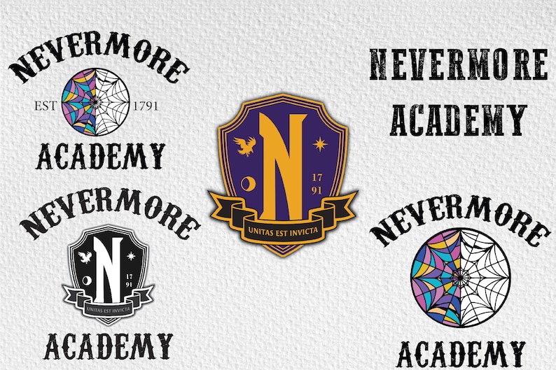 Nevermore PNG Wednesday PNG Nevermore Academy Shirt Design - Etsy Hong Kong