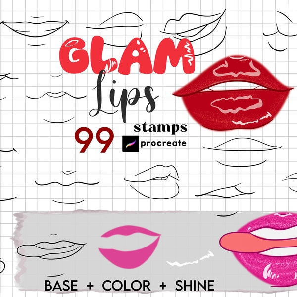 Procreate Cartoon Mouth - Etsy