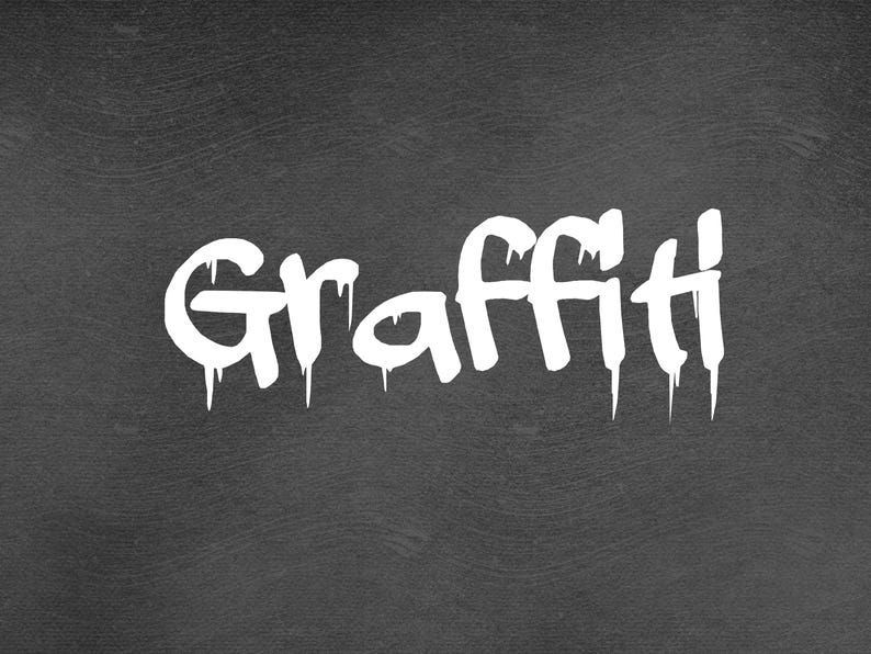 Procreate Graffiti Letter Stamps : Font Brush Street Art Urban Text ...
