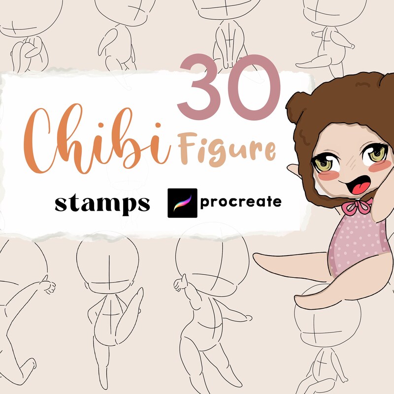 Procreate Chibi Stamps - Etsy