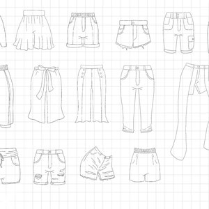 Procreate Clothes Stamps Brushes 288 Anime Clothing Procreate Dress ...