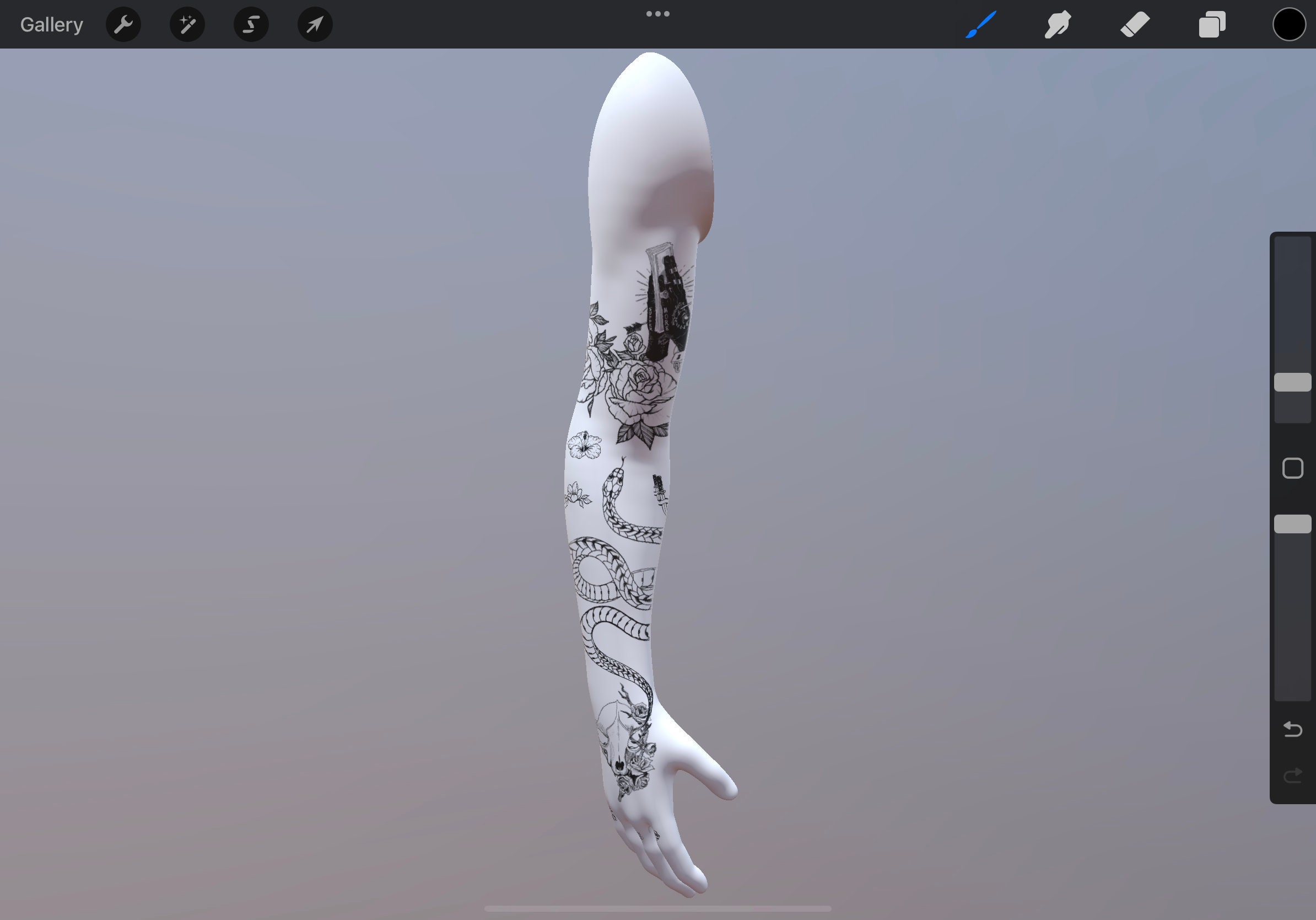 Procreate Arm Model : Tattoo Mockup Hand 3D Object Brushes - Etsy