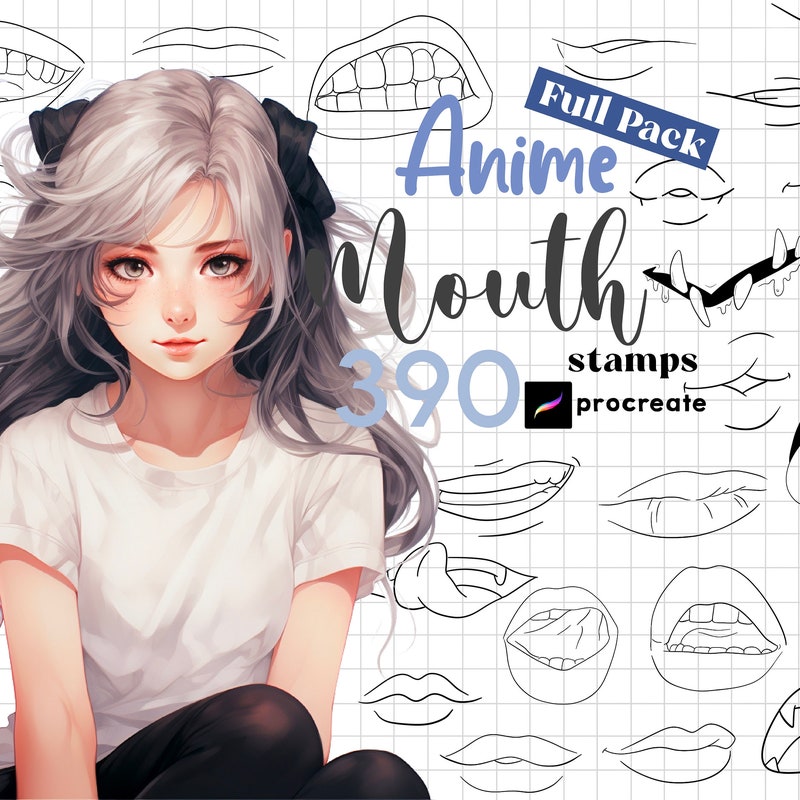 Anime Mouth Reference - Etsy