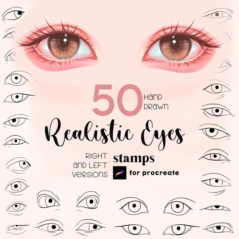 Eye Drawing Reference - Etsy UK