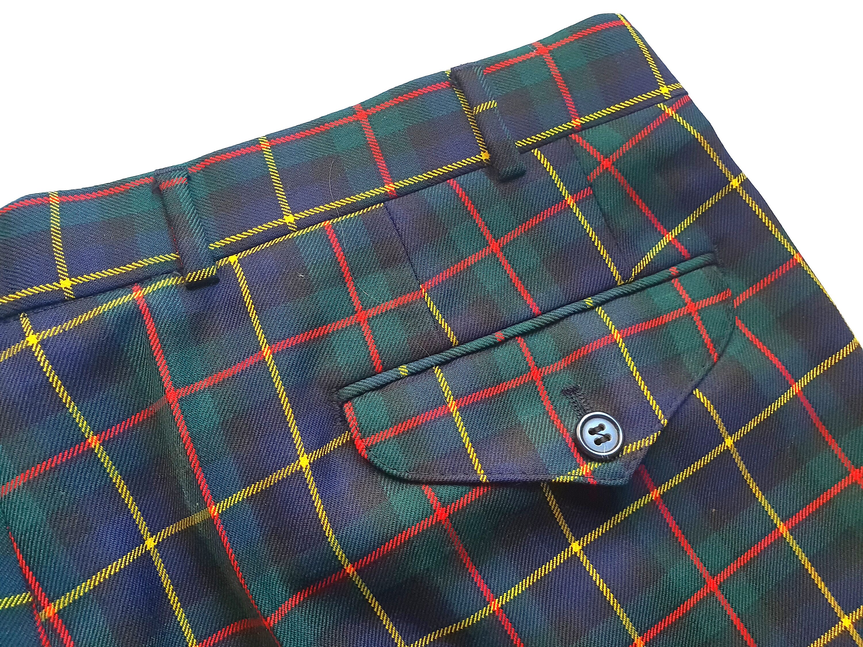 Vintage Men Pants by Kaiser Design Checkered Trousers Pure New Wool ...