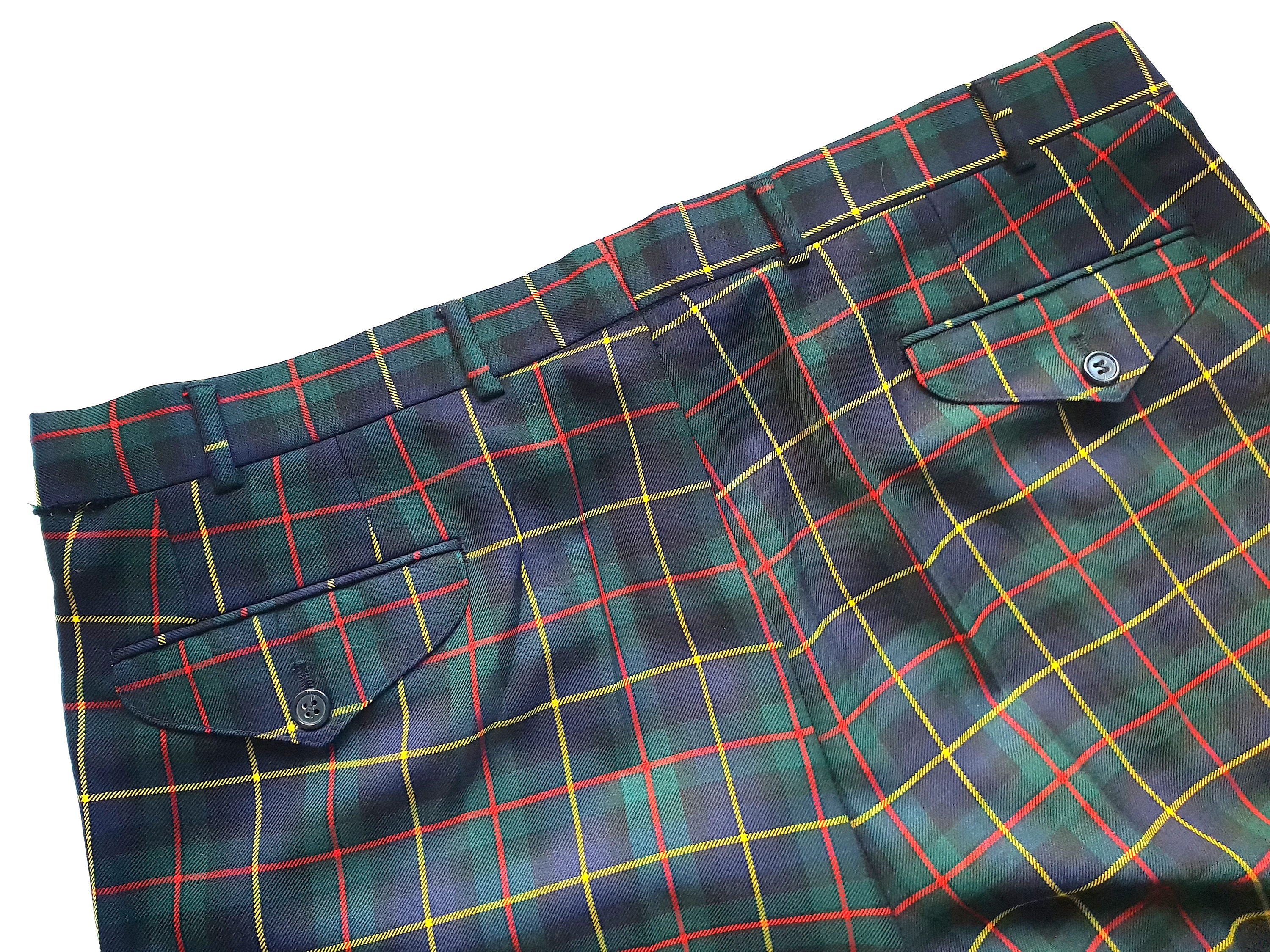 Vintage Men Pants by Kaiser Design Checkered Trousers Pure New Wool ...