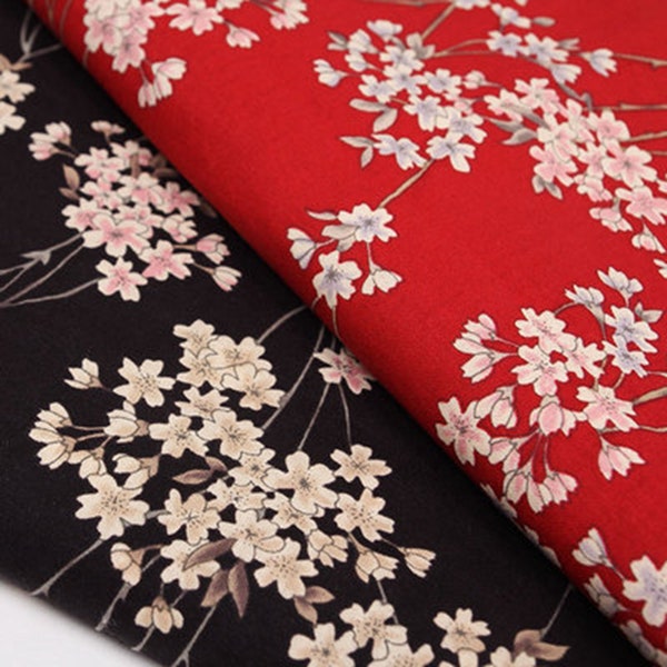 Sakura Flower Fabric - Etsy