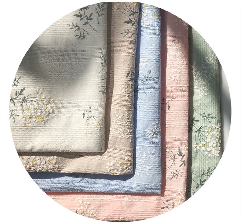 Vintage Floral Print Cotton Dimity Fabric - Cottagecore Sewing Apparel ...