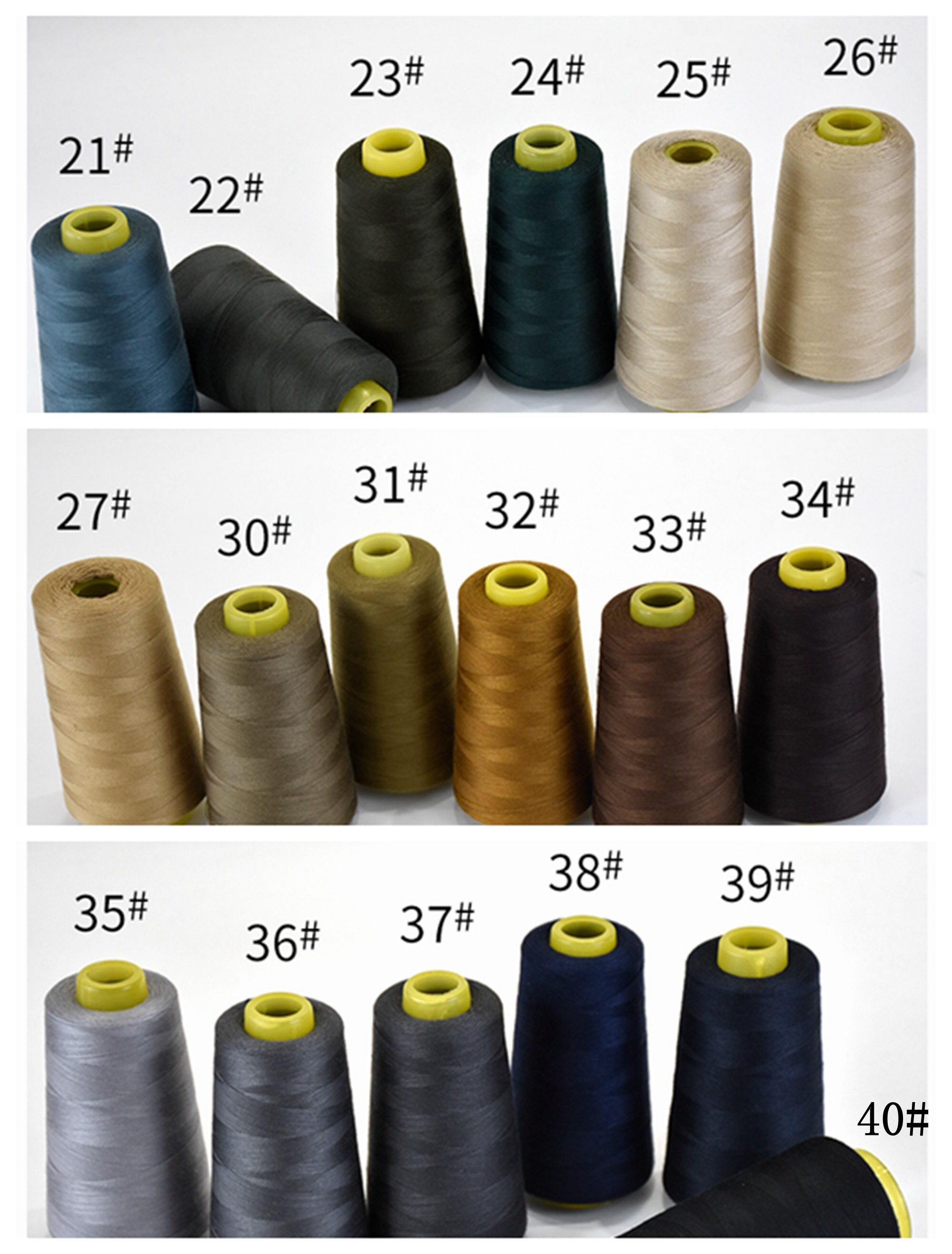 All Purpose Sewing Thread - Available in 70+ Colors - 1500 Yards Each ...