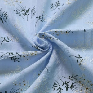 Vintage Floral Print Cotton Dimity Fabric - Cottagecore Sewing Apparel ...