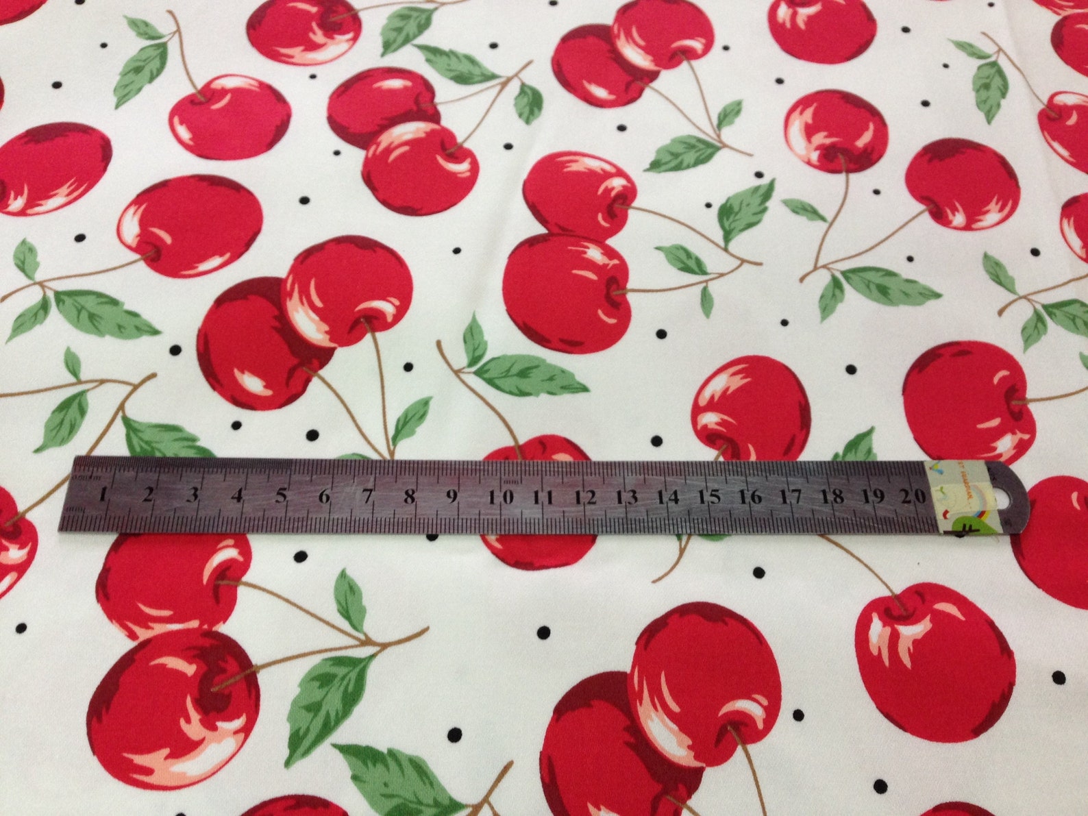 Cotton Fabric Cherry Dress Fabric Summer Print Princess - Etsy