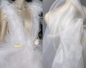Bleach Organza Fabric, Dense Organza, Stiff Organza, Translucent ...