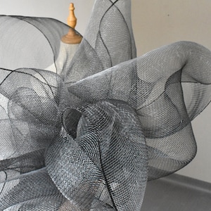 Black-gray Water-gloss Silver Metal Color Hard Mesh Fabric, Imitation ...