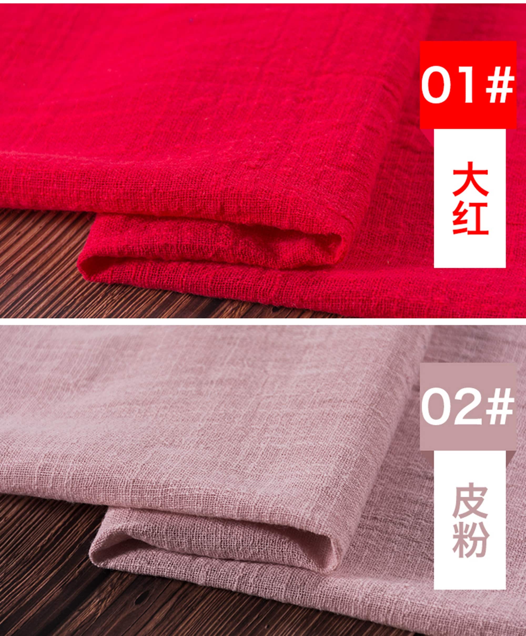 Bamboo Cotton Linen Fabric: Washed DIY Dress & Shirt Fabric - by the ...