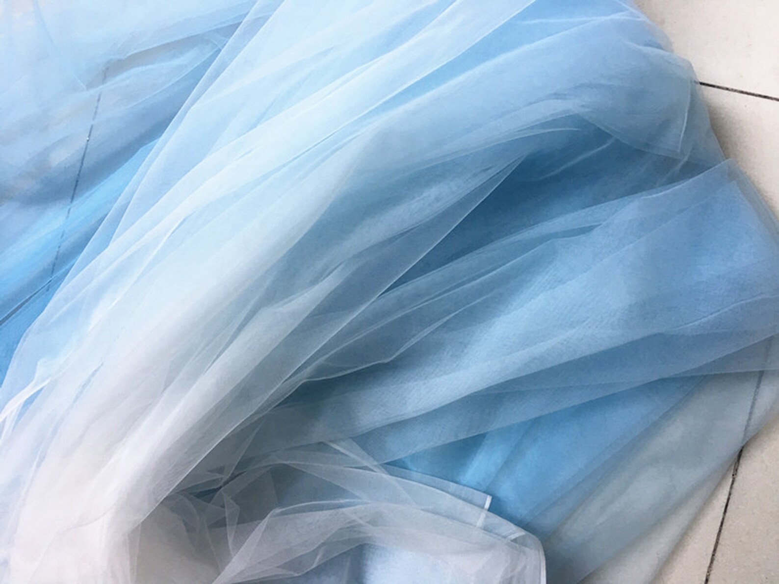 Gradient Mesh Fabric Soft Mesh Transparent Dress Fabric | Etsy