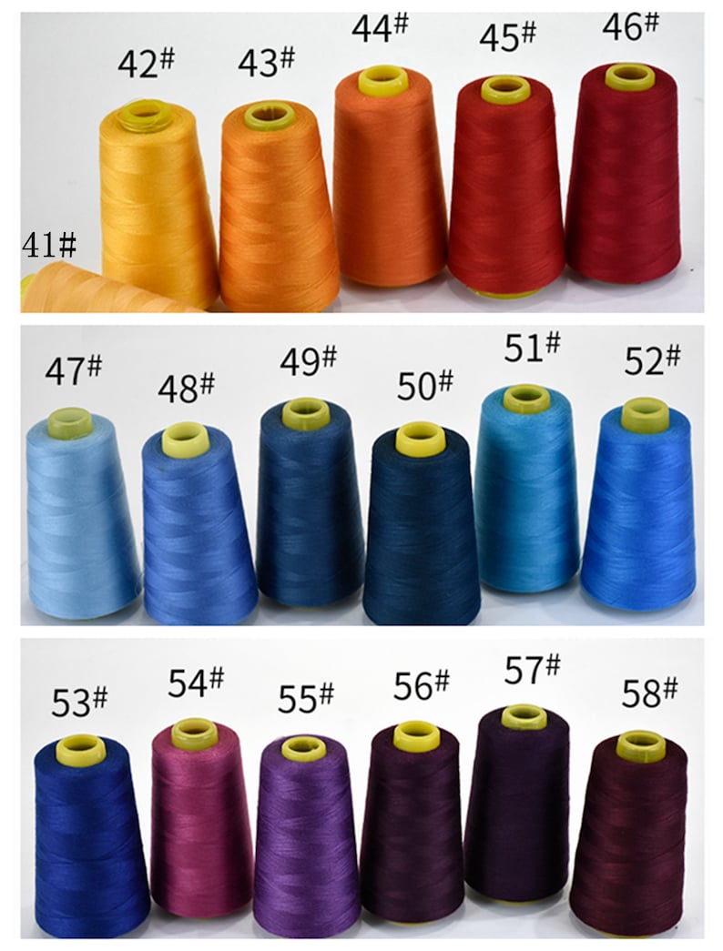 All Purpose Sewing Thread - Available in 70+ Colors - 1500 Yards Each ...