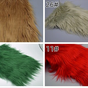 Long Pile Fur Fabric, Faux Fur Fabric, Cosplay Fur Fabric, Fursuit ...