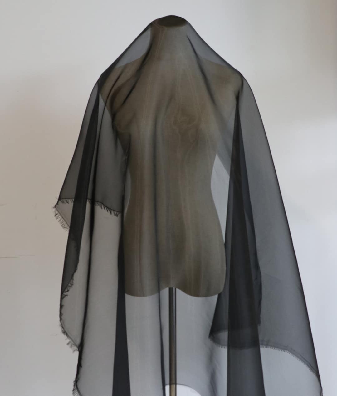 Black Organza Fabric: Stiff & Dense, 59" Wide, by the Yard - Etsy