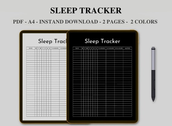 Sleep Tracker Sleep Planner Printable Planner Planner Set - Etsy