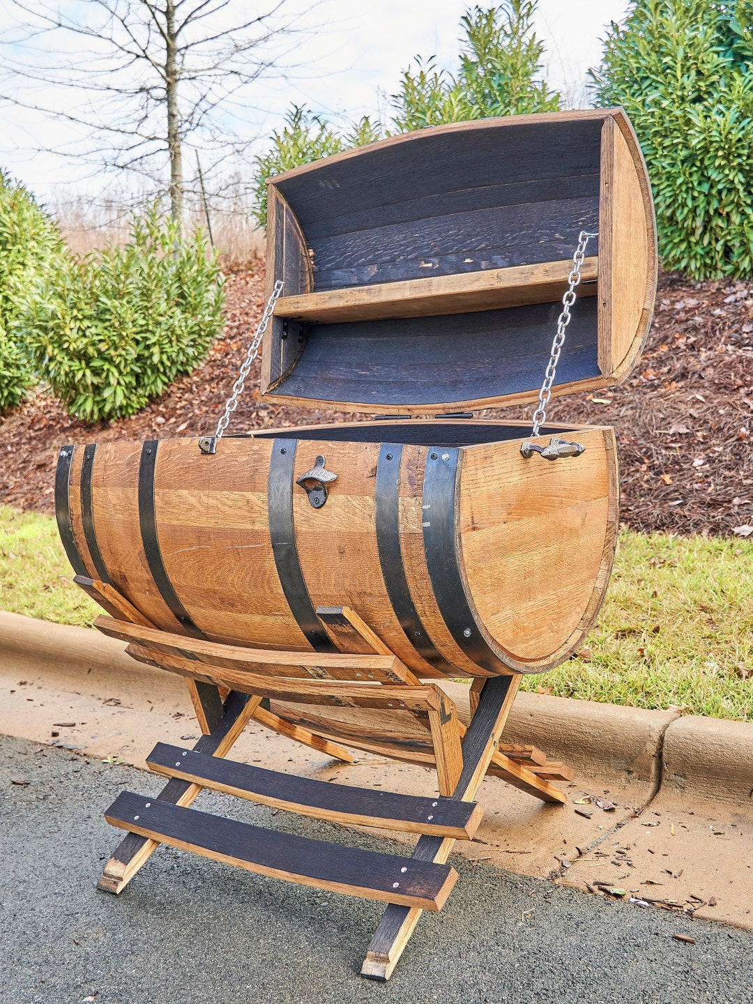 Whiskey Barrel Storage - Etsy