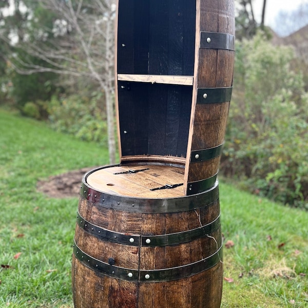 Whiskey Barrel Cabinet - Etsy